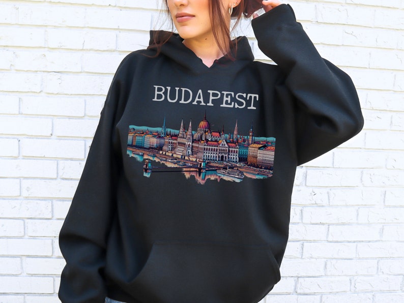 Budapest Skyline Shirt, Colorful Budapest Hoodie or Crewneck Sweatshirt ...