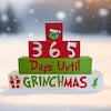 Grinch Countdown SVG, Grinch Hand Holding Ornament, Christmas Countdown ...