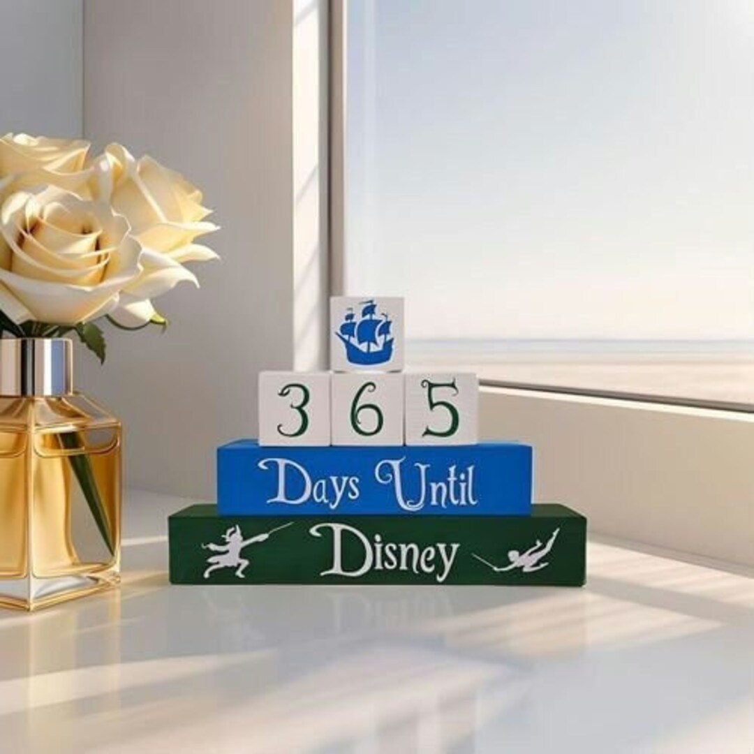 365 Day Disney Countdown Blocks - Etsy