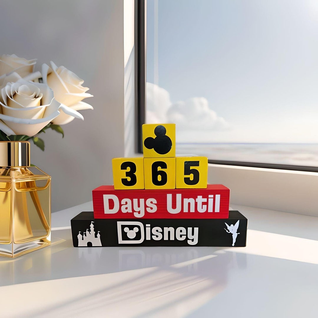 365 Day Disney Countdown Blocks - Etsy
