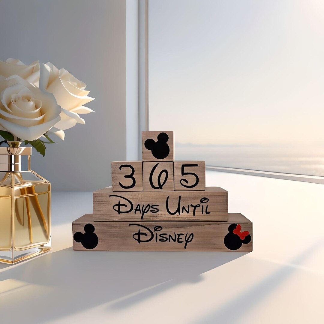 365 Day Disney Countdown Blocks - Etsy