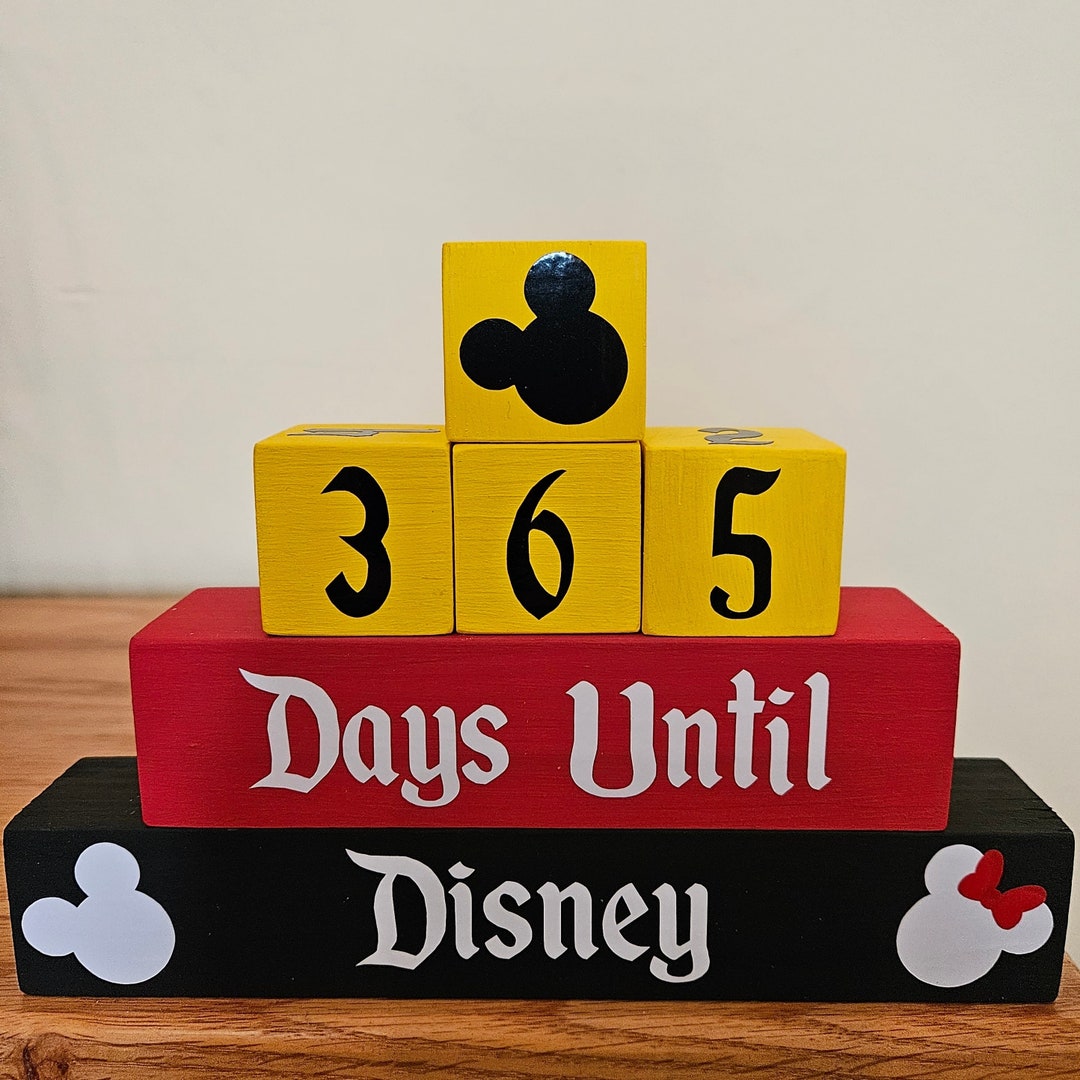365 Day Disney Countdown Blocks - Etsy