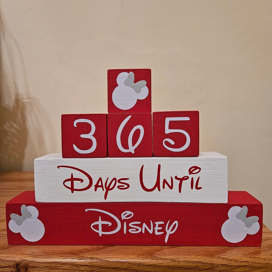 365 Day Disney Countdown Blocks - Etsy