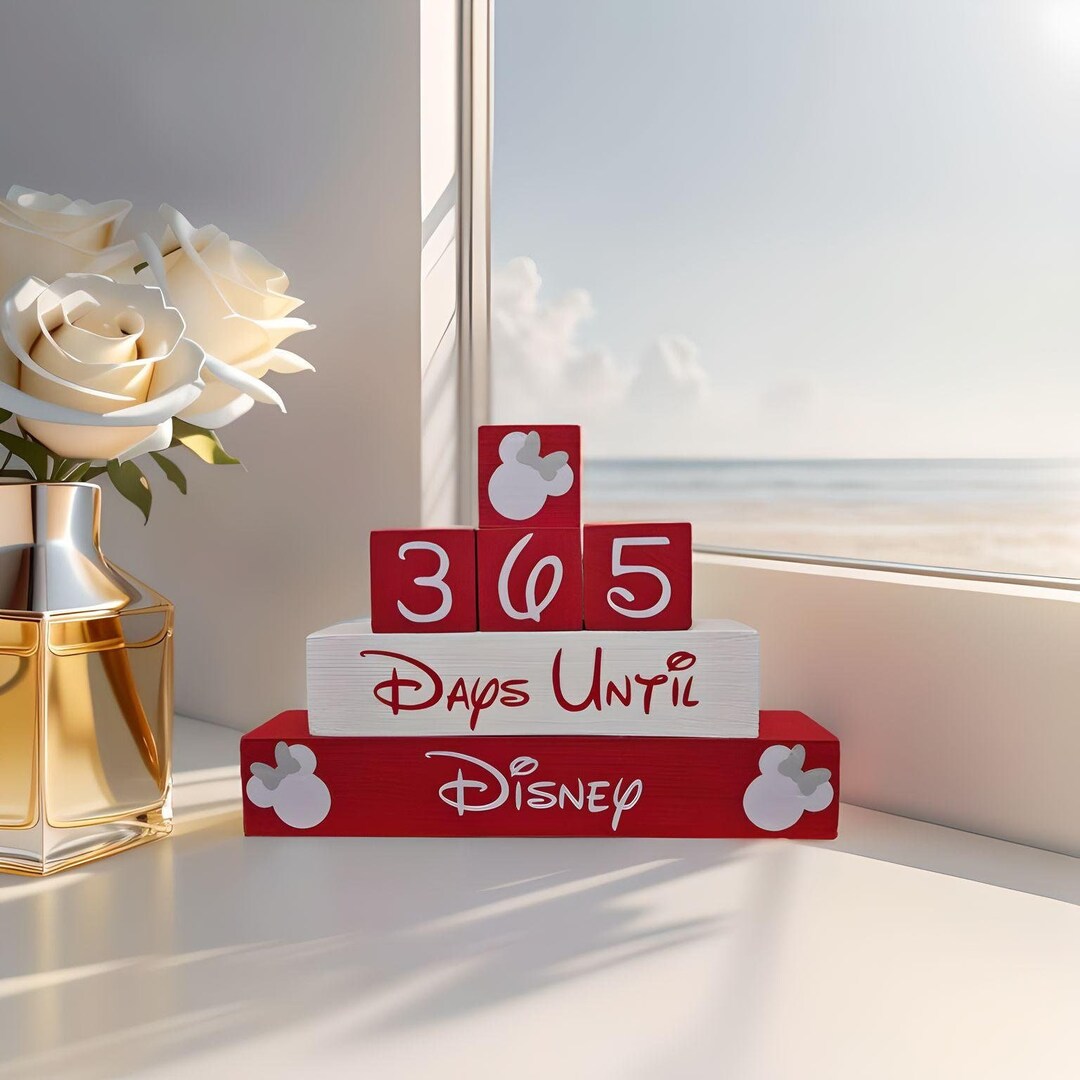 365 Day Disney Countdown Blocks - Etsy