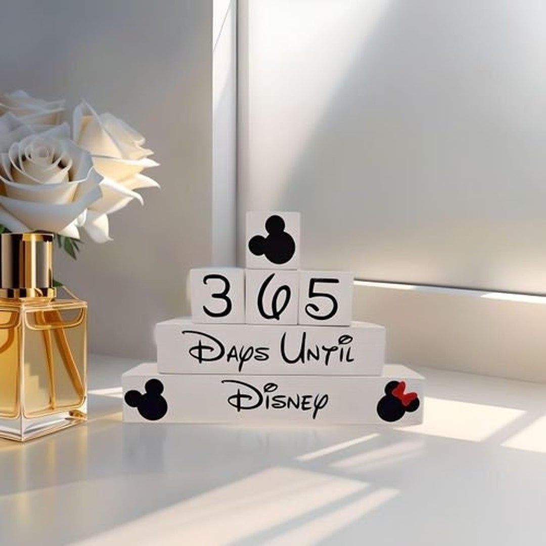 365 Day Disney Countdown Blocks - Etsy
