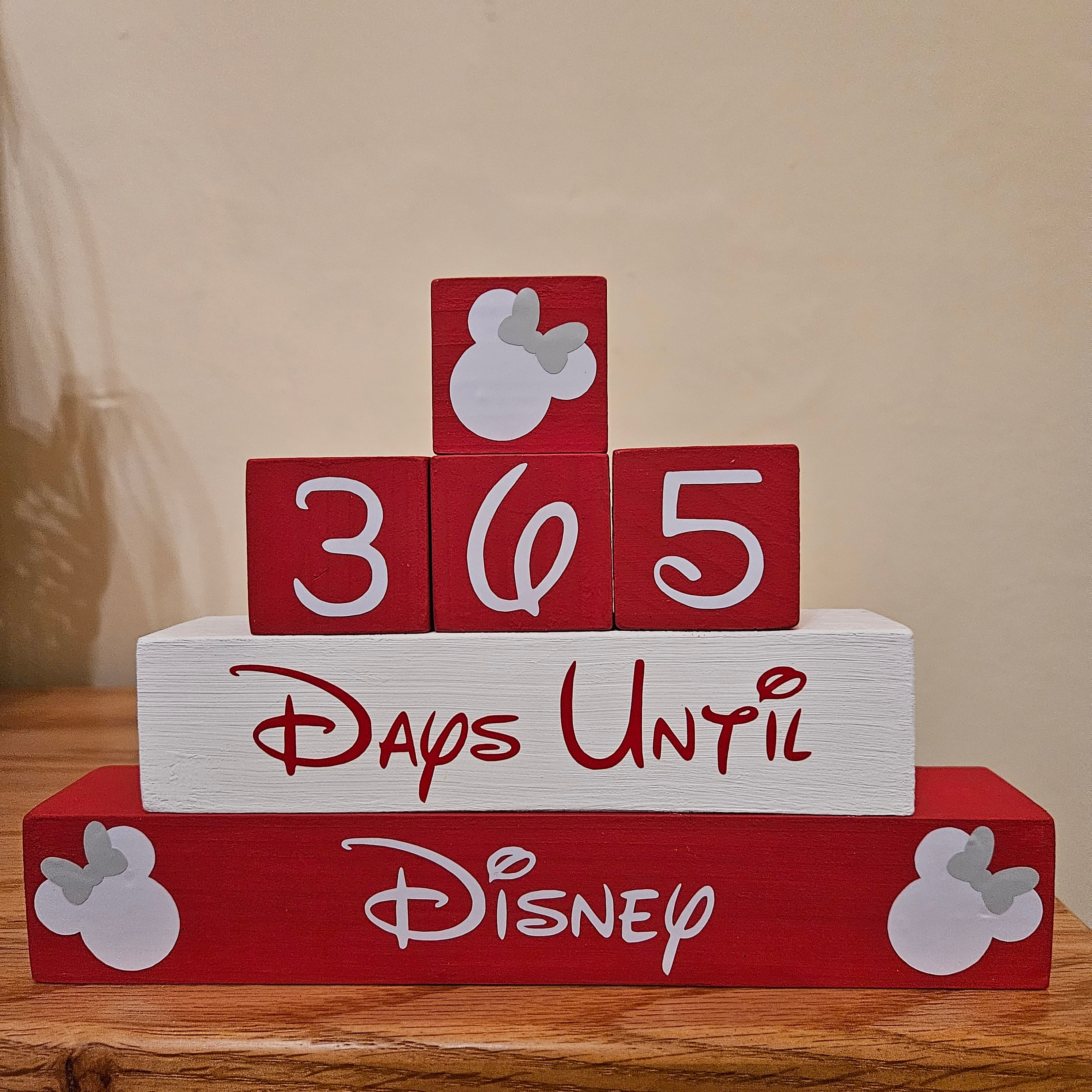 365 Day Disney Countdown Blocks - Etsy