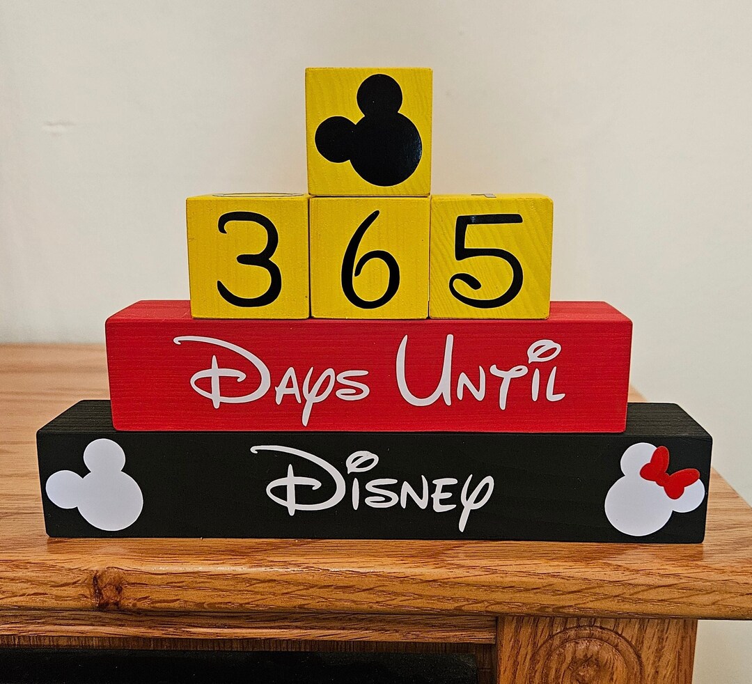 365 Day Disney Countdown Blocks - Etsy