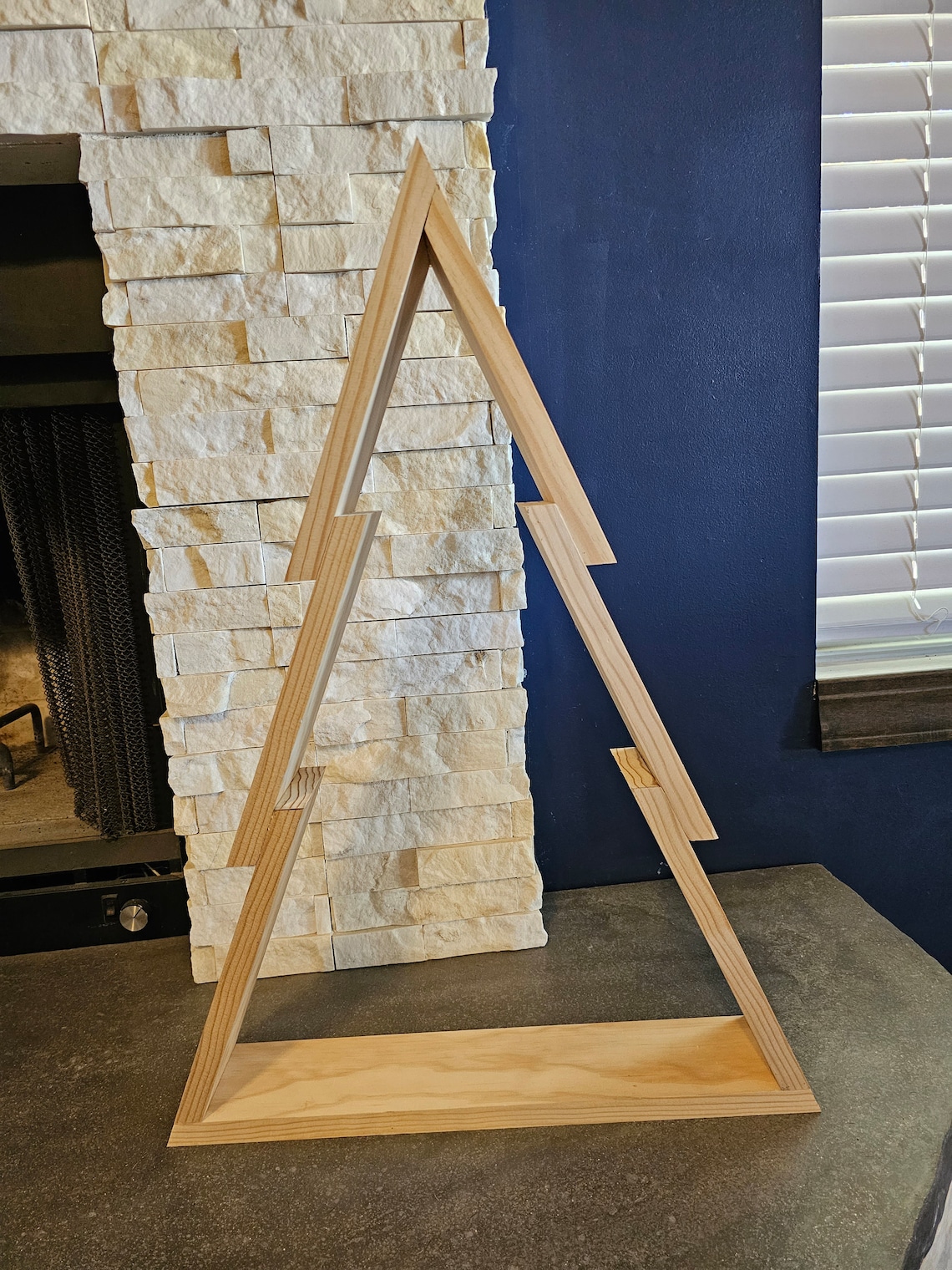 Wood Christmas Tree Décor, Wine Bottle Stand, Wine Glass Holder ...