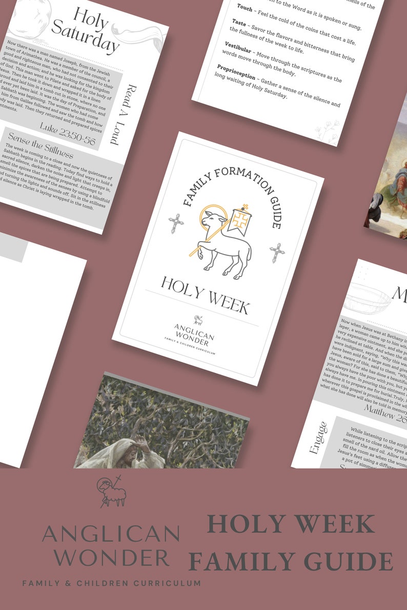Holy Week Family Devotions Guide - Etsy