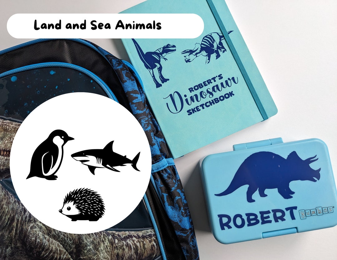 Yumbox Lunchbox Vinyl Decals/stickers Land and Sea Animals - Etsy