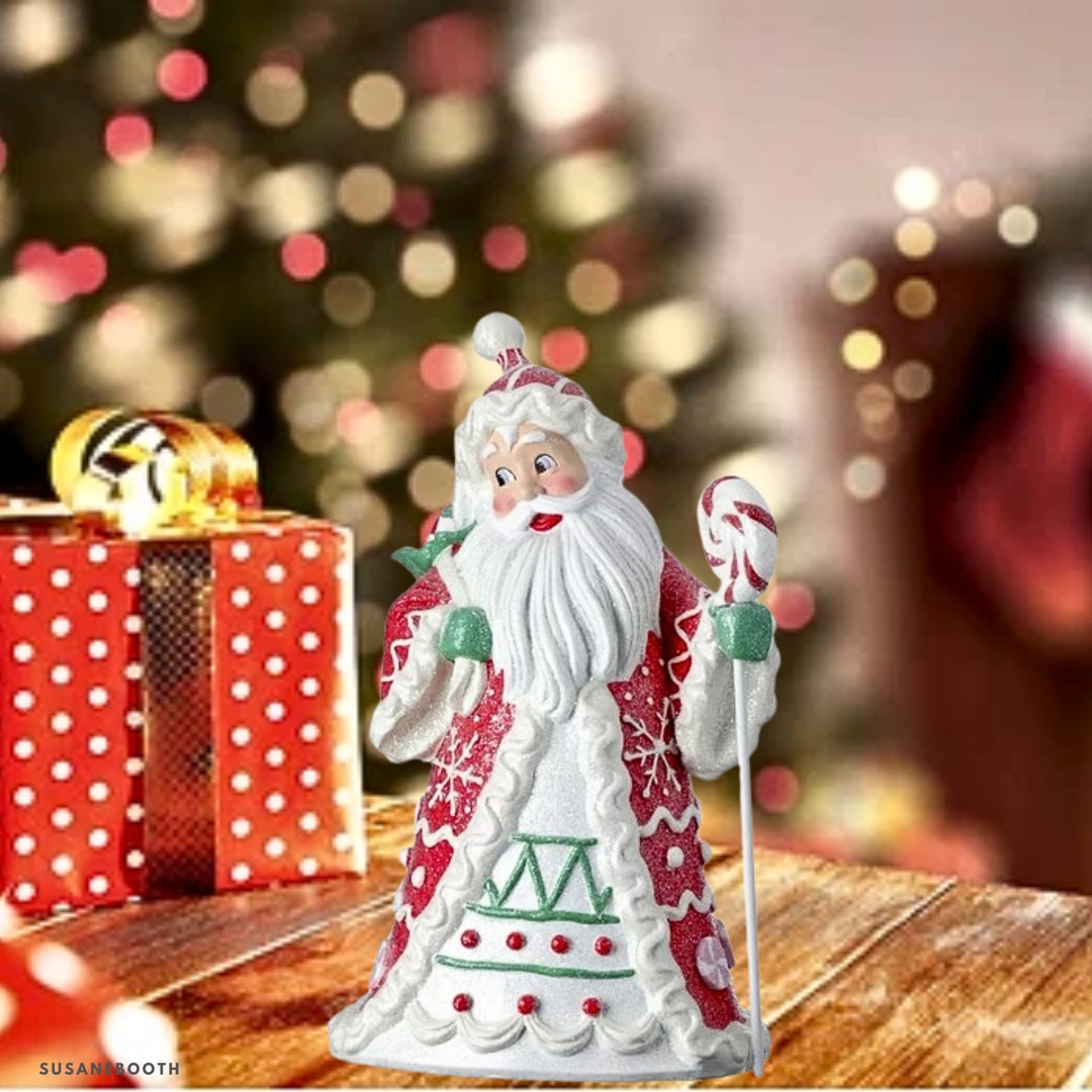 18 Candylicious Santa Claus Lollipop Christmas Figurine - Etsy