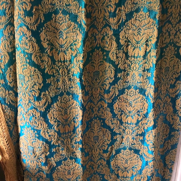 Brocade Curtains - Etsy