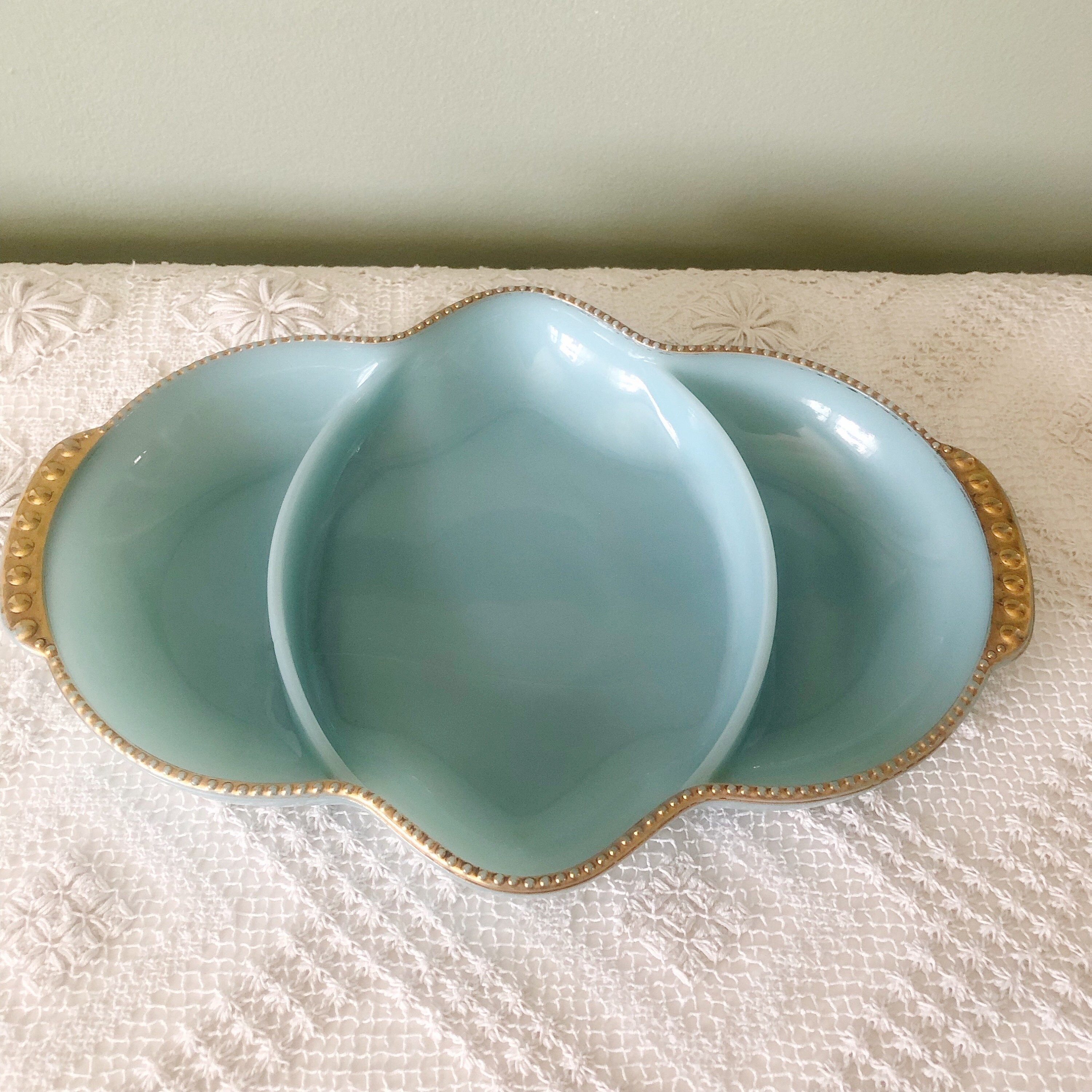 Vintage Fire King Delphite Blue Serving Dish - Etsy