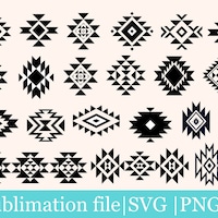 Aztec Svg Bundle, Southwestern Elements, Aztec Pattern Svg, Aztec ...