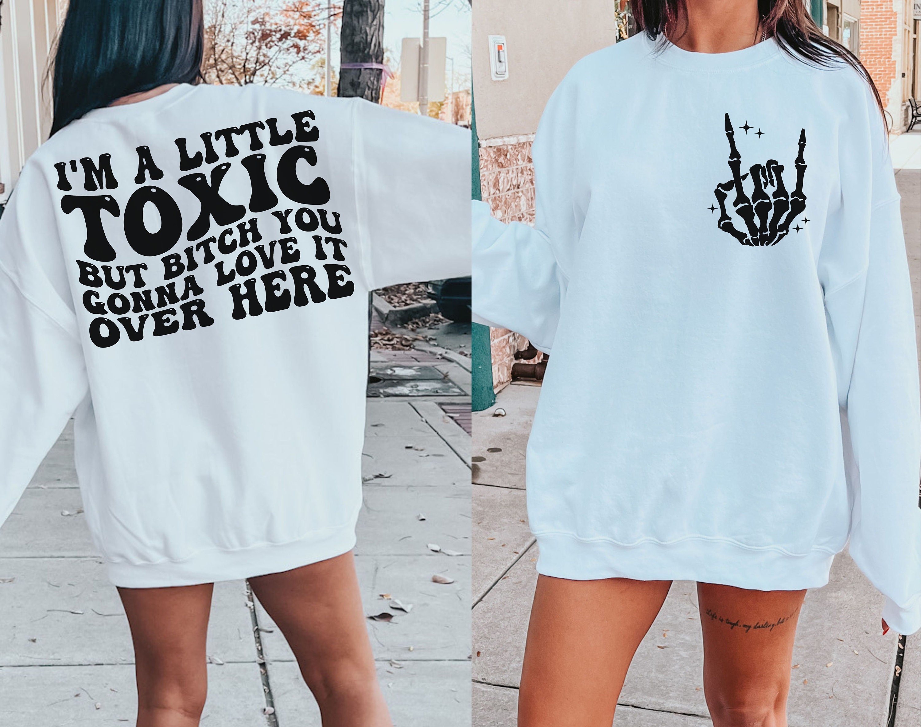 Im a Little Toxic PNG Toxic Png Toxic Sublimation Design - Etsy