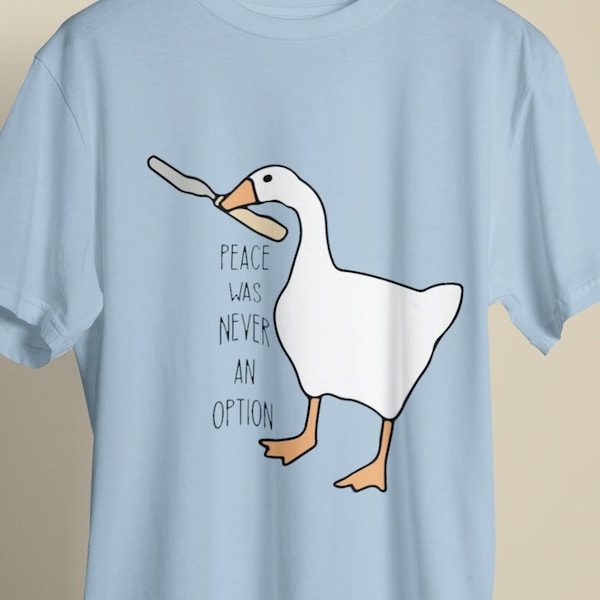 Goose With Knife T Shirt - Etsy