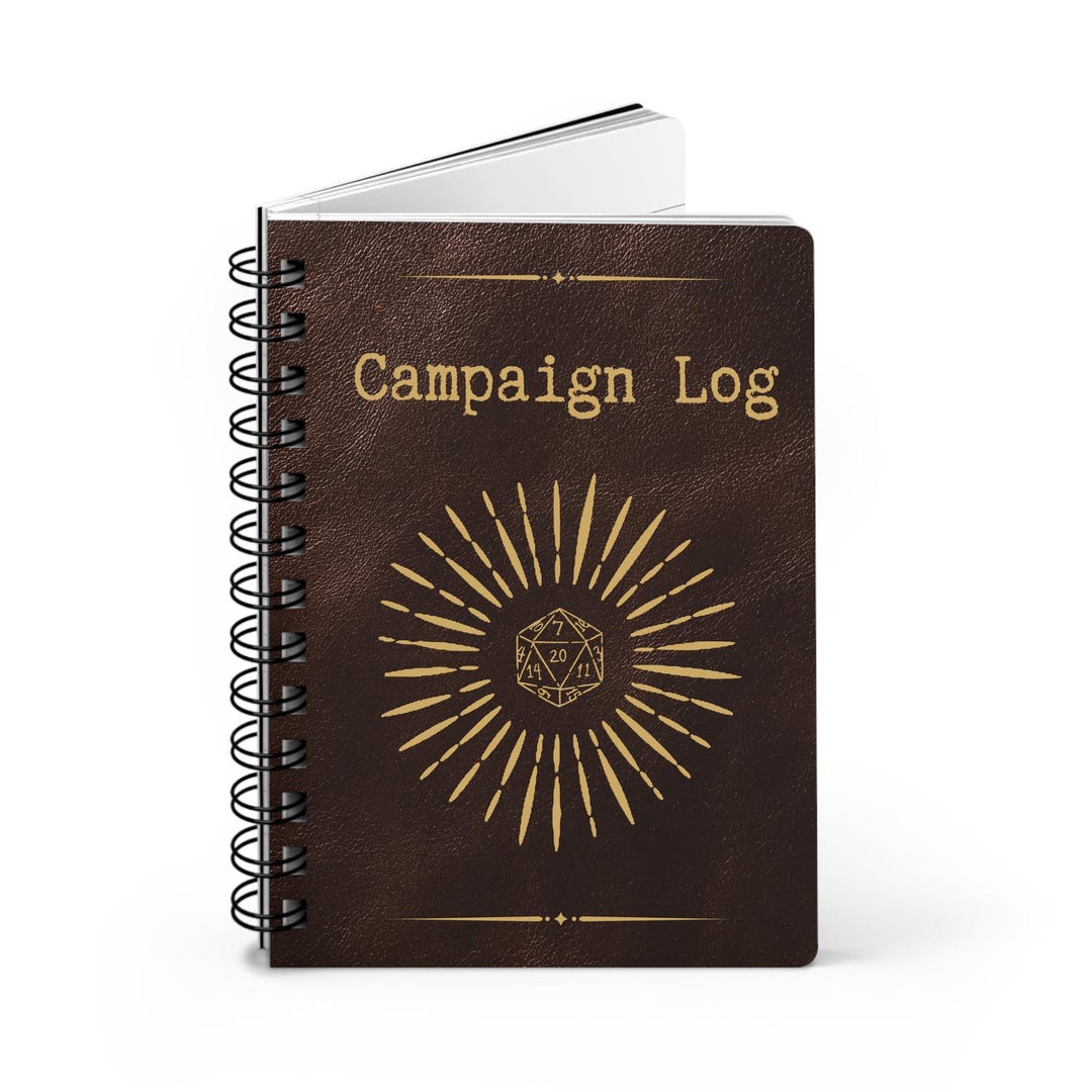 Dungeons and Dragons Campaign Journal, Adventure Log - Spiral Bound ...