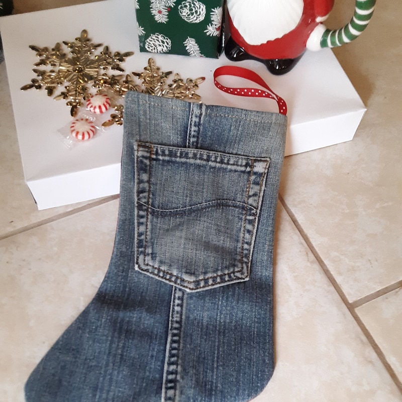 Christmas Jeans - Etsy