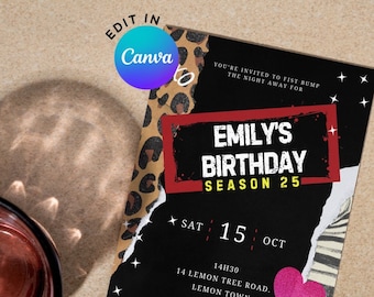 Printable Jersey Shore Custom Birthday Party Invitation - Etsy