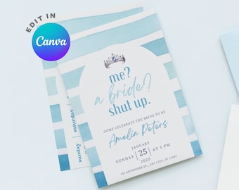 Me, a Bride? Shut Up! Bachelorette Party Invitation - Etsy