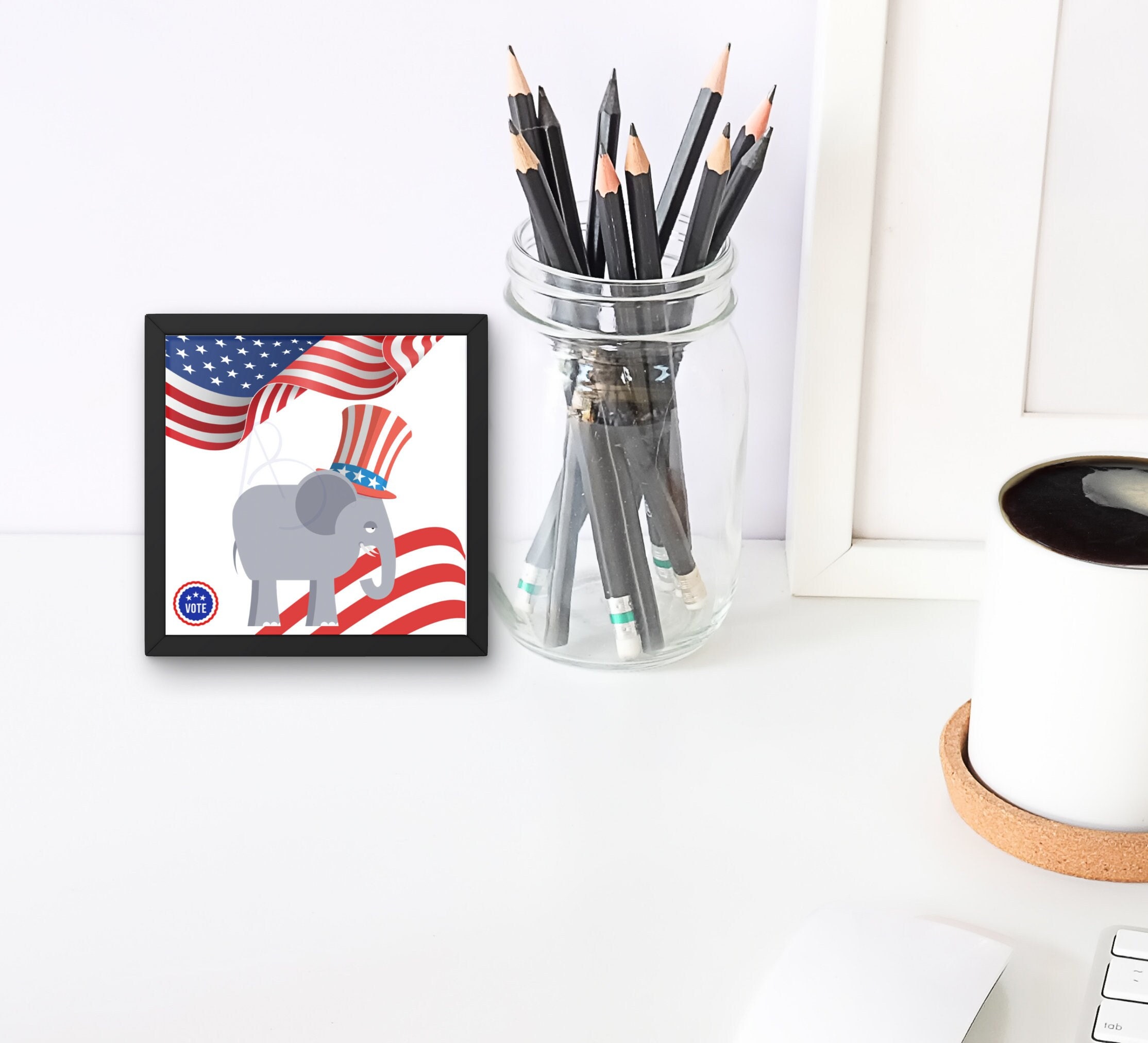 Republican Elephant Classroom Poster for Election, Printable Patriotic ...