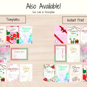 Shopping Spree Christmas Gift for Teen or Preteen, Editable Canva ...