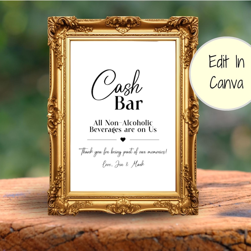 Wedding Bar Sign - Etsy