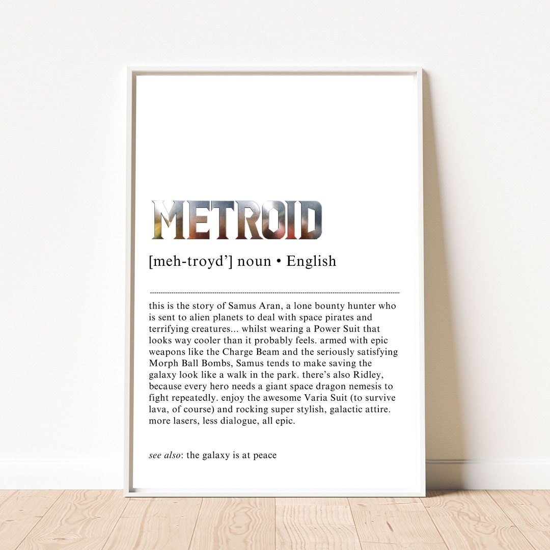 Metroid Poster anime dragon video Games cosplay gift for Boyfriend - Etsy