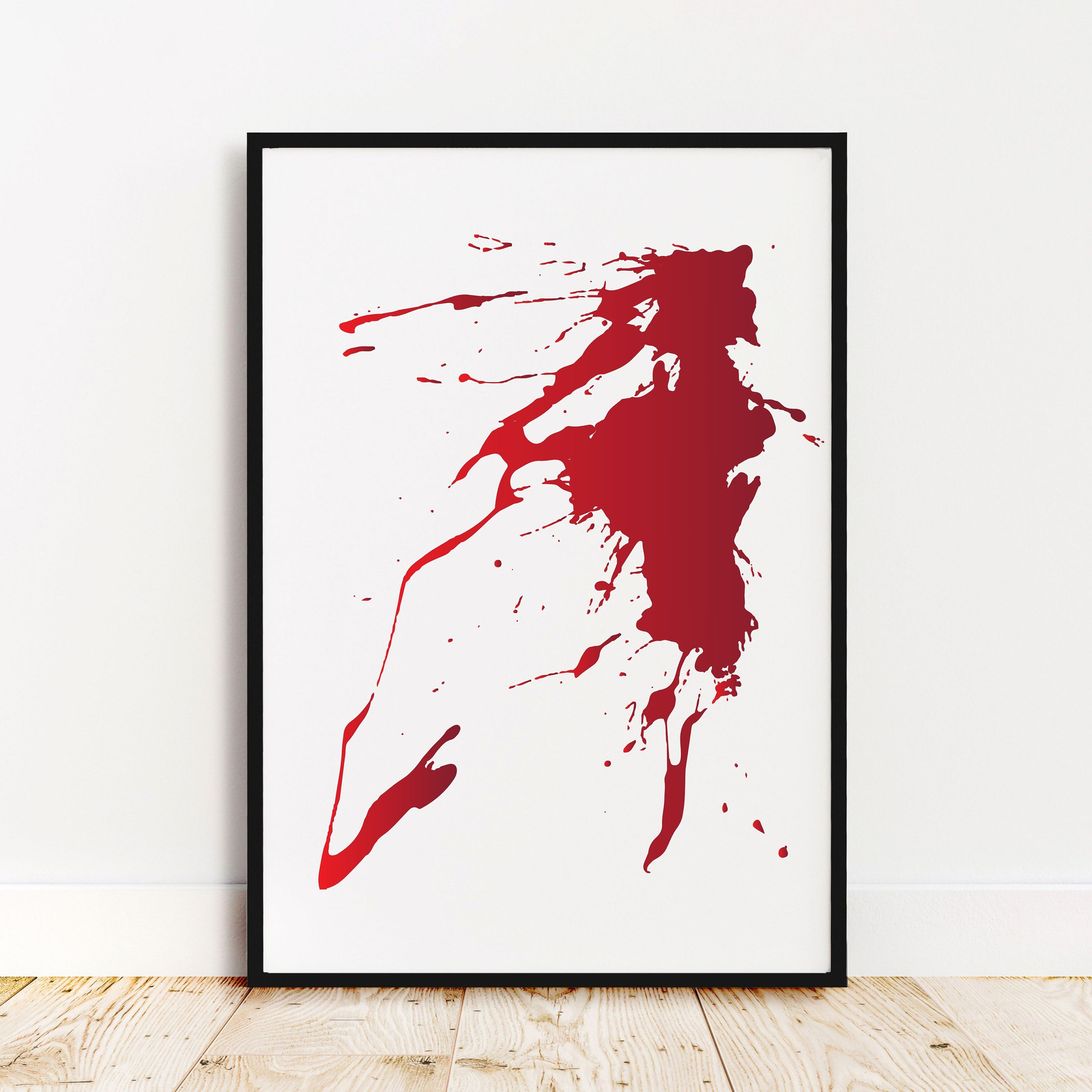 Blood Splatter Halloween Decorations, Blood Halloween Decor, Horror ...