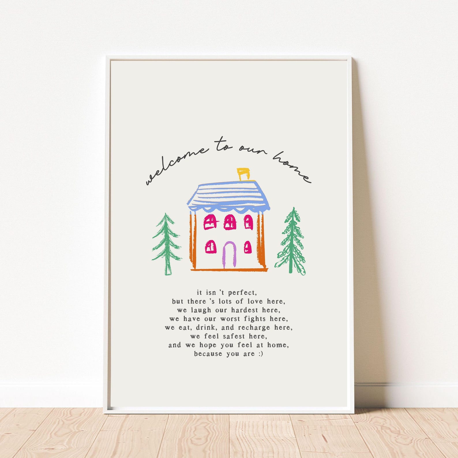 Welcome to Our Home Sign Printable, Welcome to Our Home Sign Entryway ...