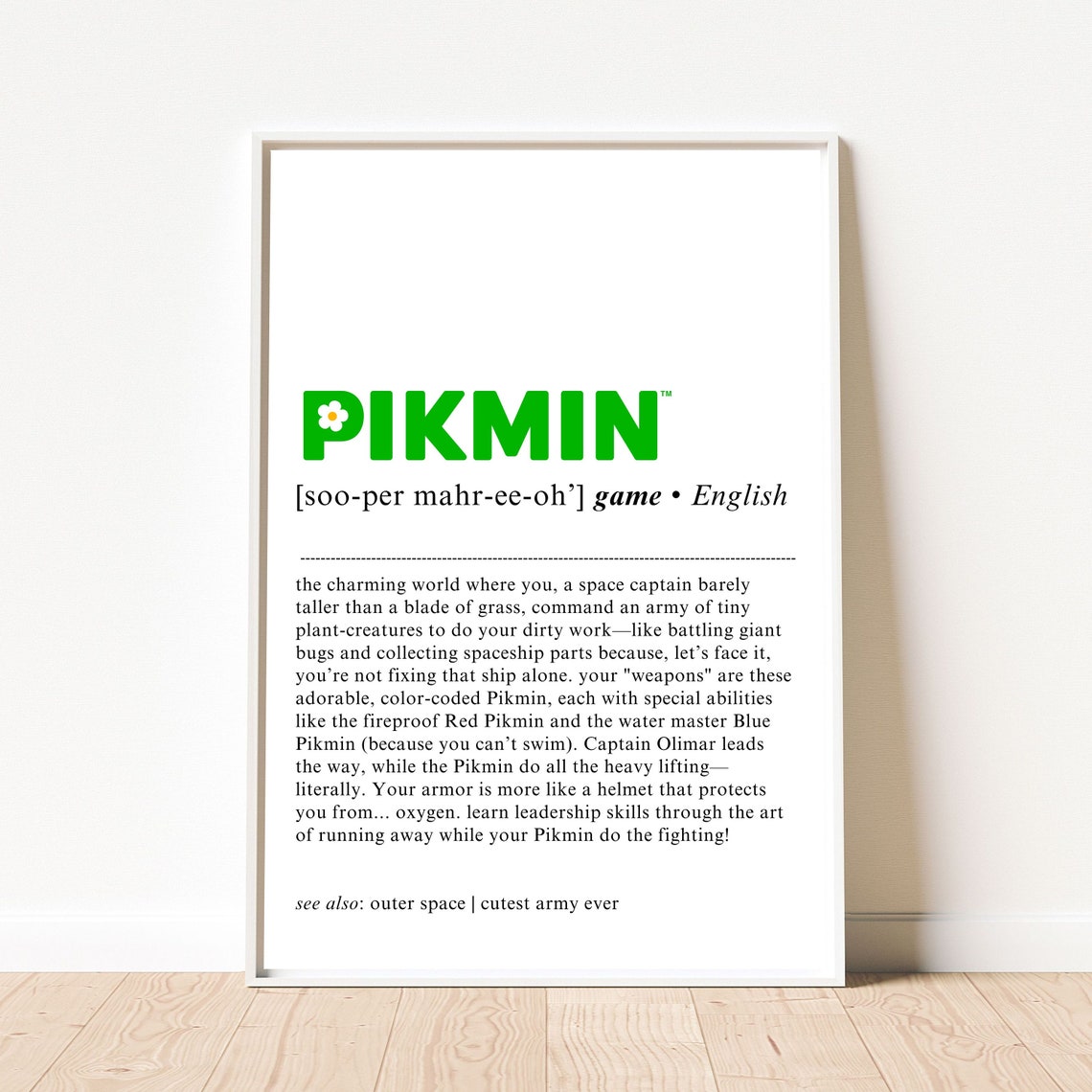 Pikmin anime video Games - Etsy