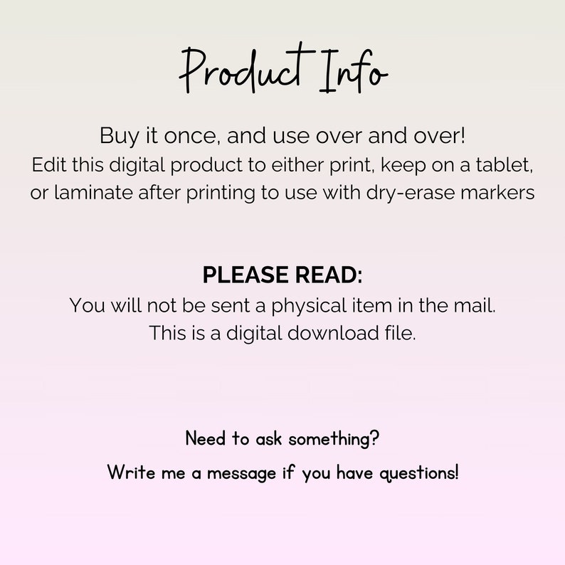 Girls Editable Chore Chart Printable Child Daily Routine Schedule ...