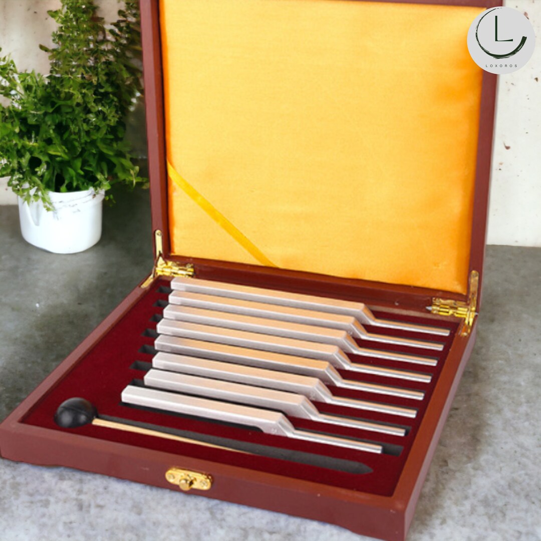 Professional Aluminum Solfeggio 8-fork Tuning Set, DNA Repair & Chakra ...