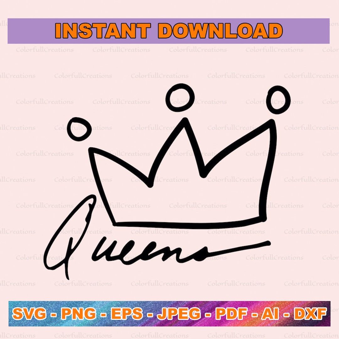 Queens Crown SVG Queen SVG Cut File Queen Cricut Royal SVG - Etsy UK