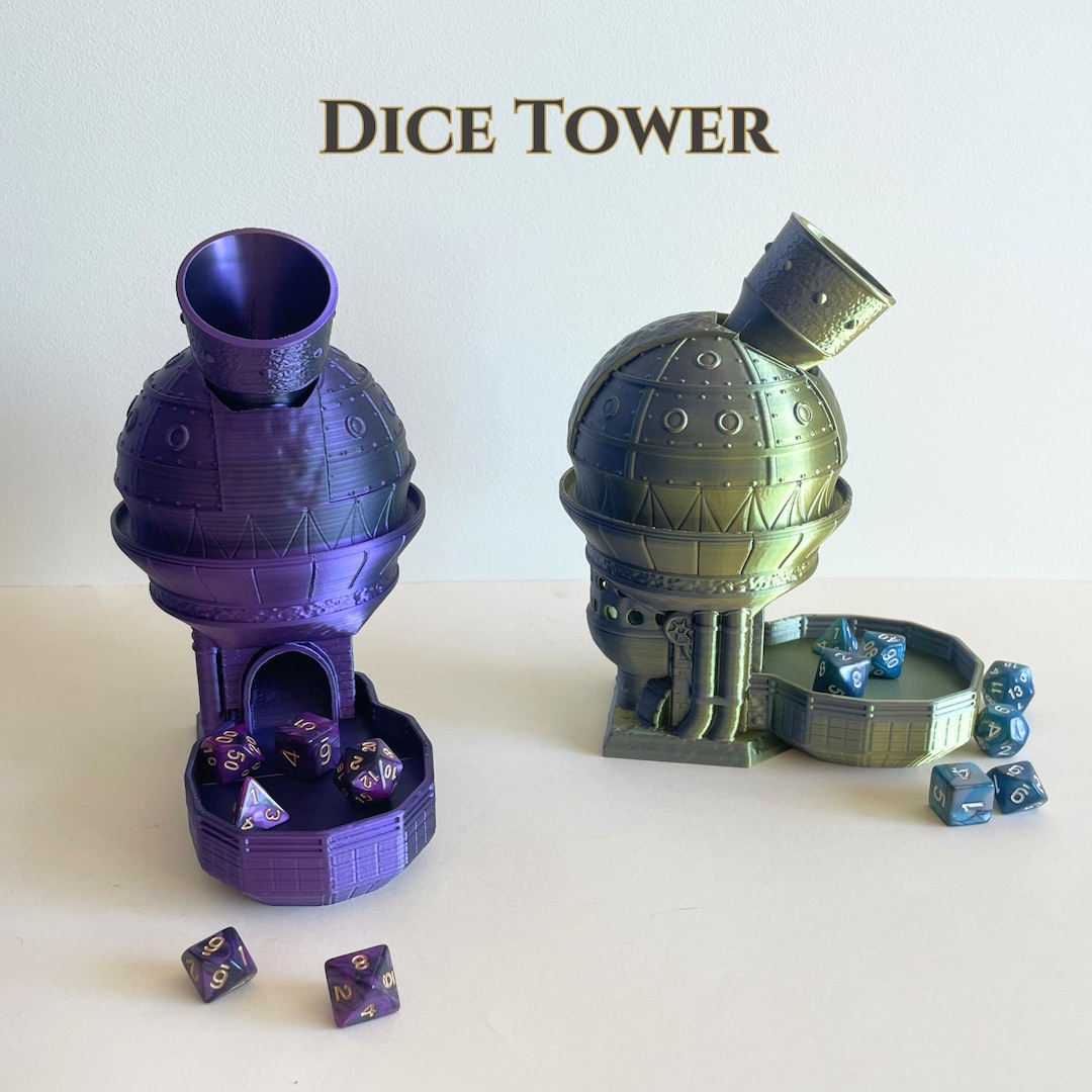 Telescope Dice Tower - 3D Printed DND Dice Roller for RPG, Tabletop ...