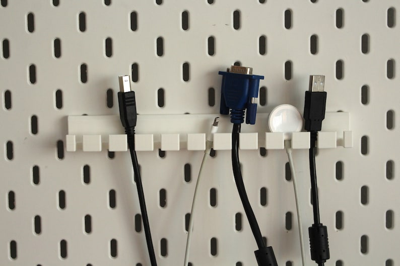 Cable Hanger for Pegboard - IKEA Skadis and Uppspel - Etsy