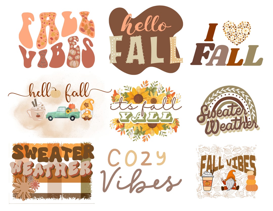 Fall PNG, Fall Tshirts, Fall Vibes, Hello Fall - Etsy