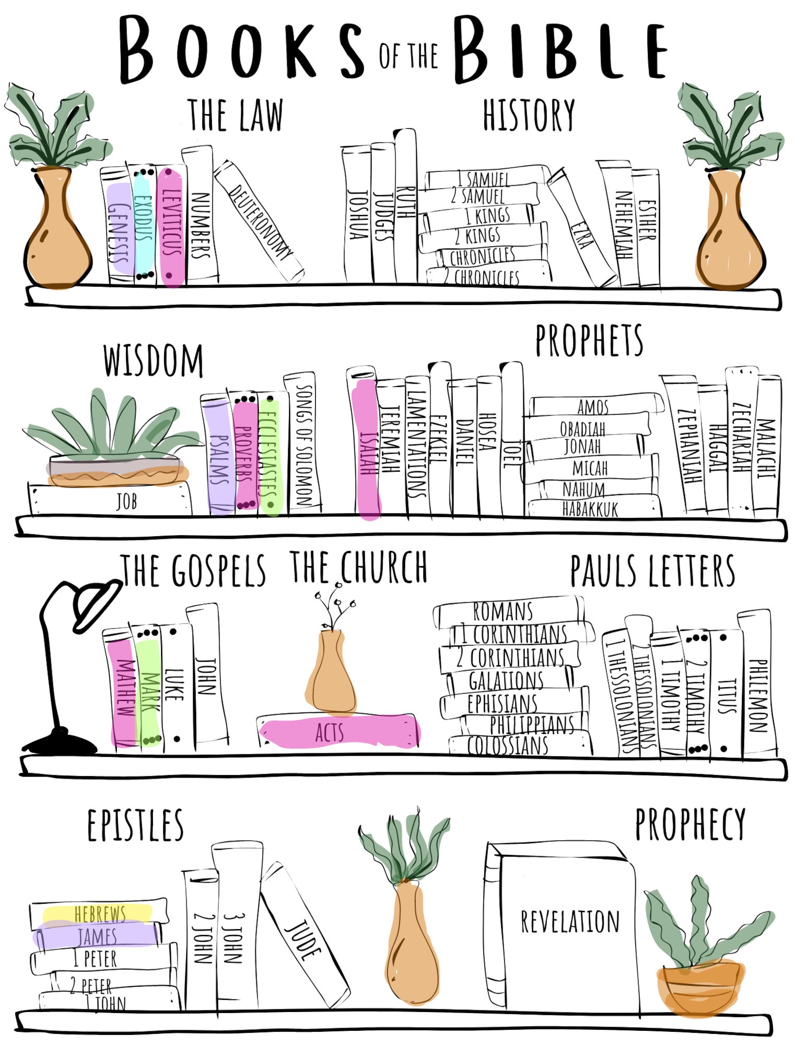 Color in Books of the Bible - Etsy