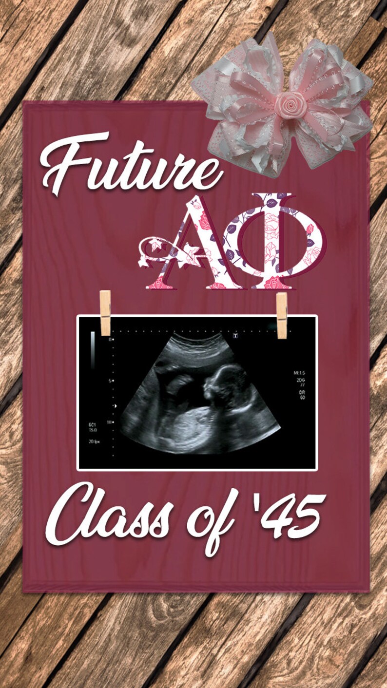 Custom Sorority or College-themed Ultrasound Frame - Etsy