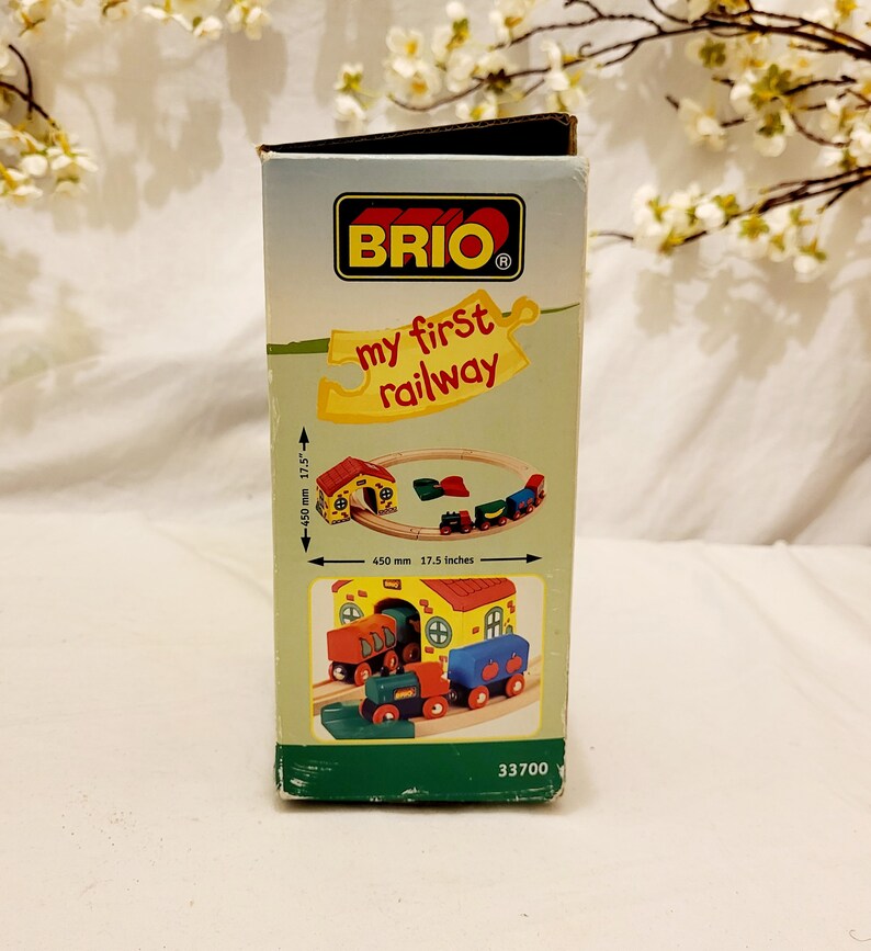 BRIO Wooden Railway Set My First Railway Station Rare Complete in Box ...