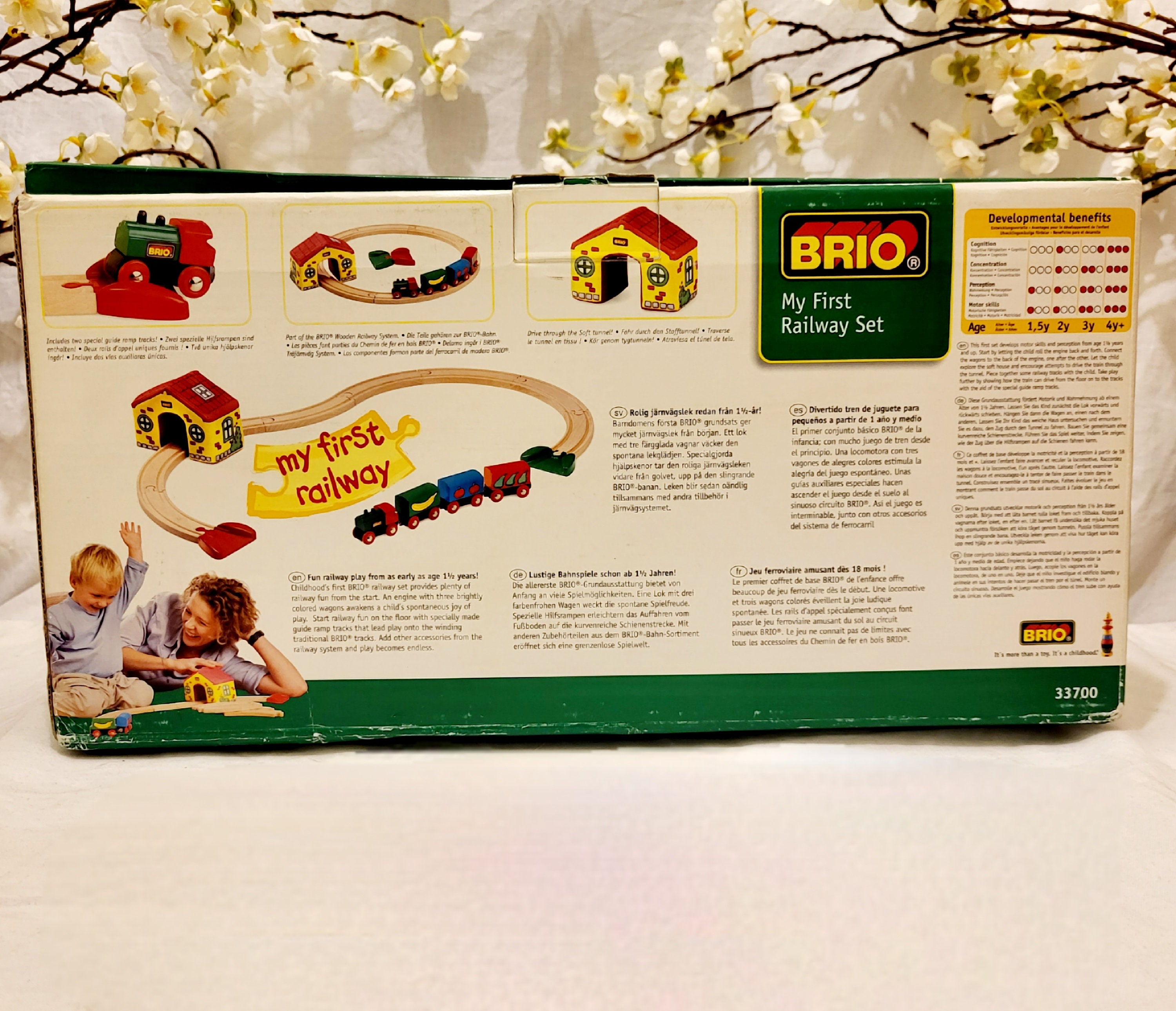 BRIO Wooden Railway Set My First Railway Station Rare Complete in Box ...