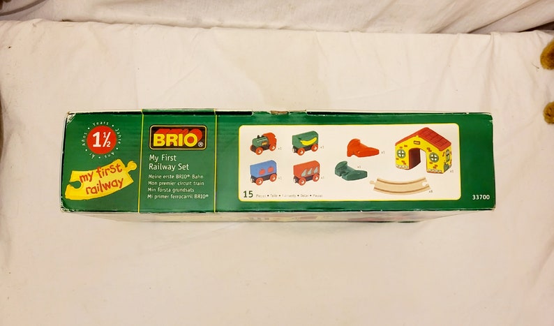 BRIO Wooden Railway Set My First Railway Station Rare Complete in Box ...