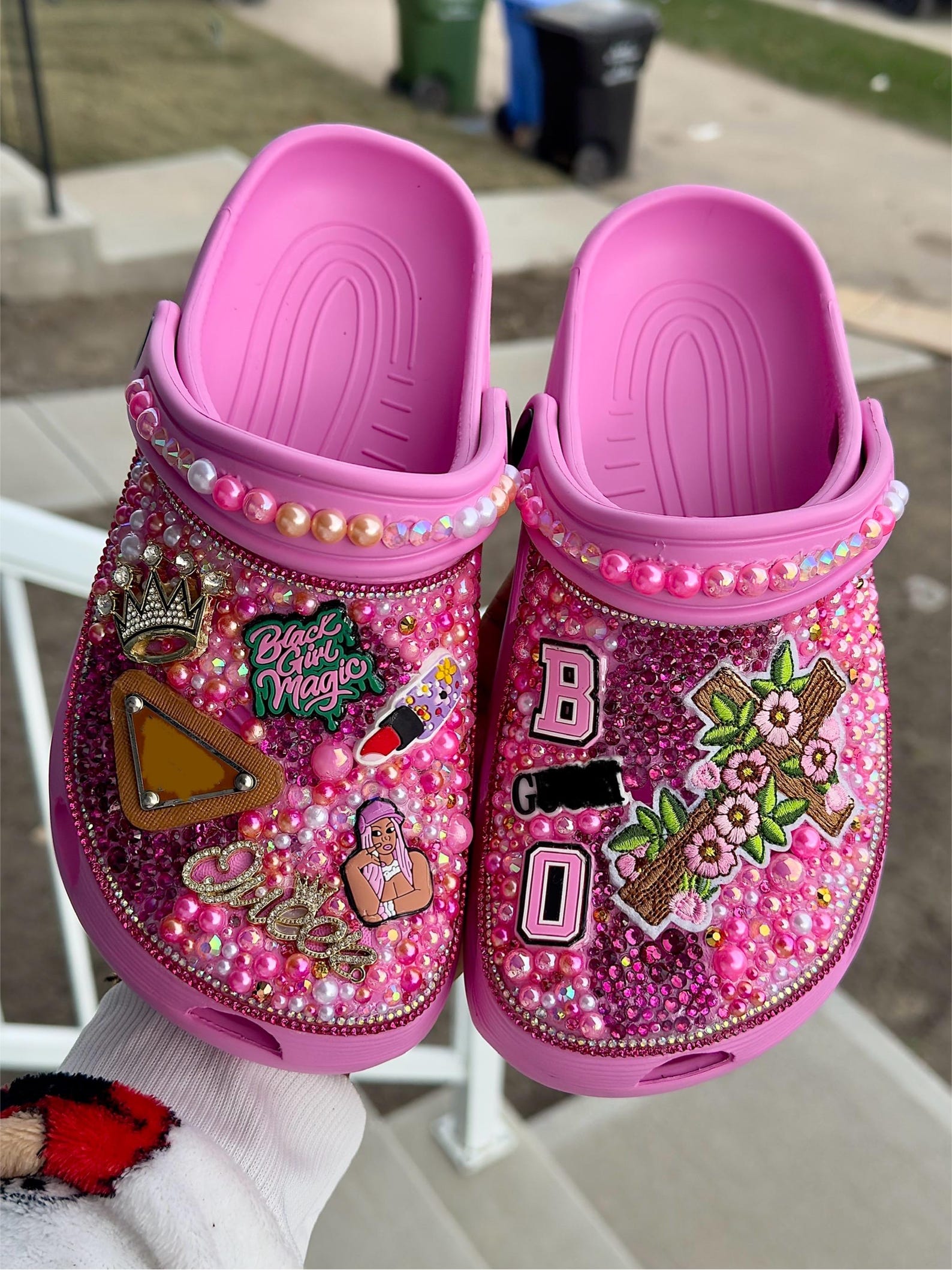 Bedazzled Beautiful Blingedout Clogs/ Pink Clog/ Unique Rhinestone ...