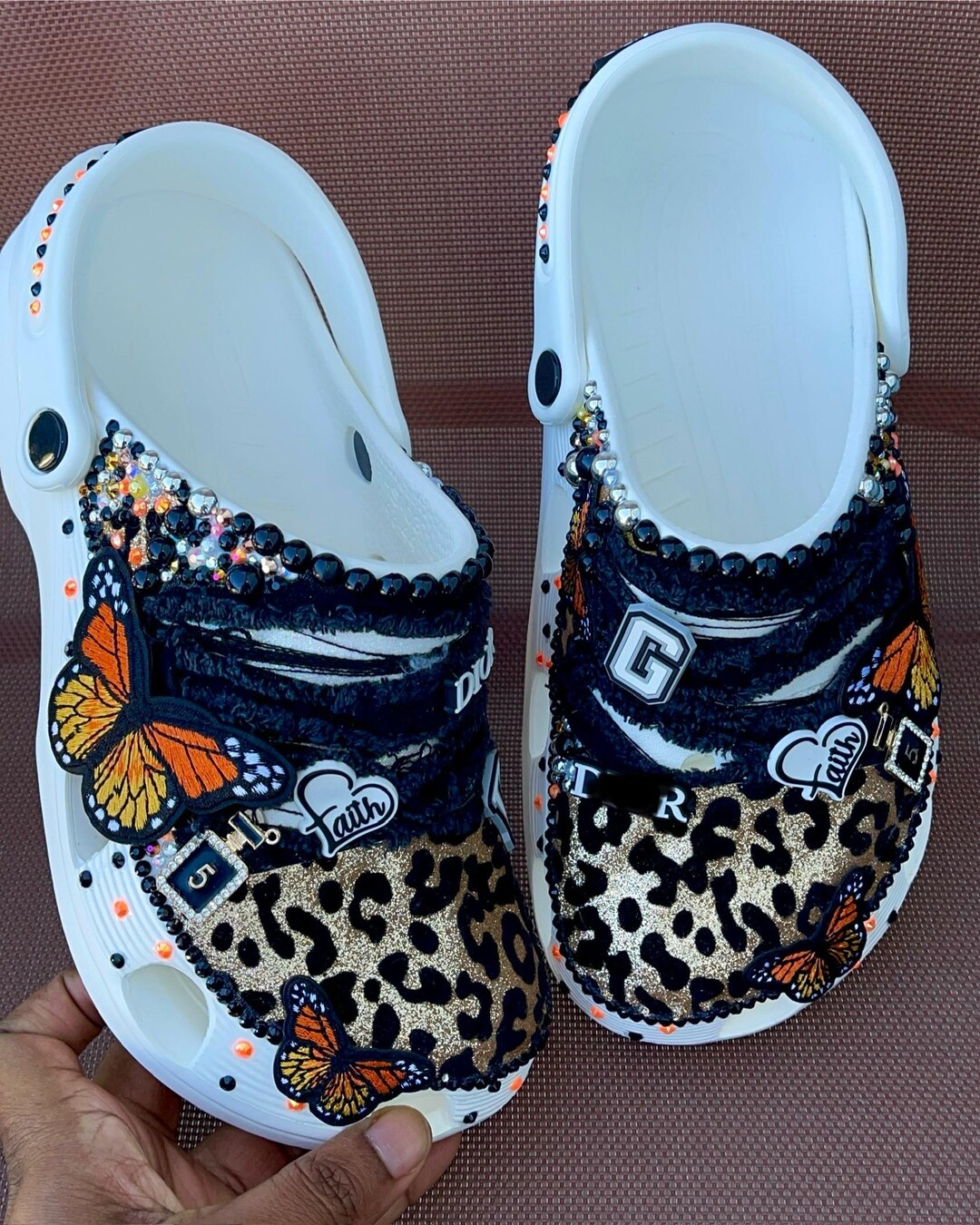 Luxury Classy Leopard Print Croc - Etsy