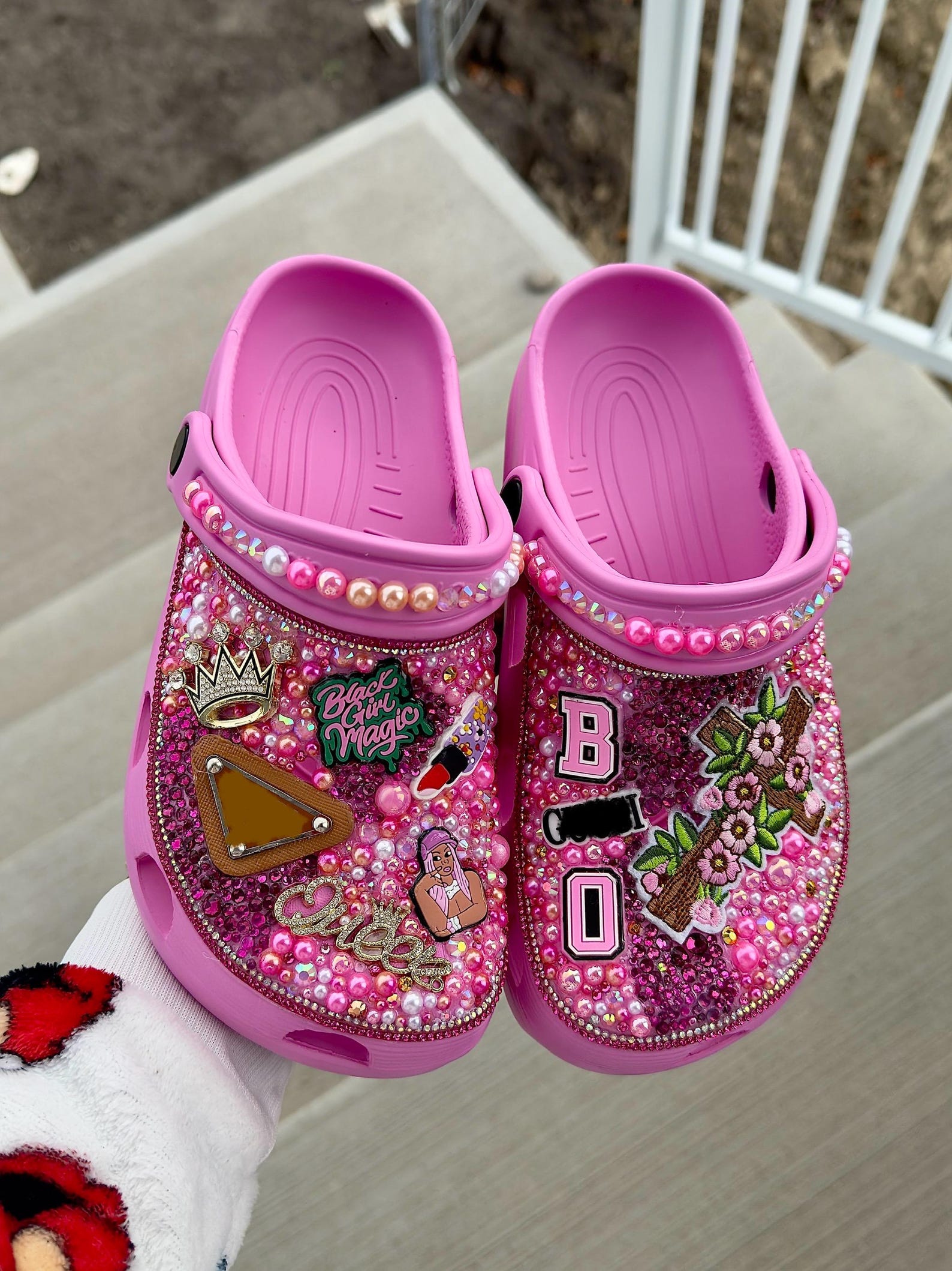 Bedazzled Beautiful Blingedout Clogs/ Pink Clog/ Unique Rhinestone ...