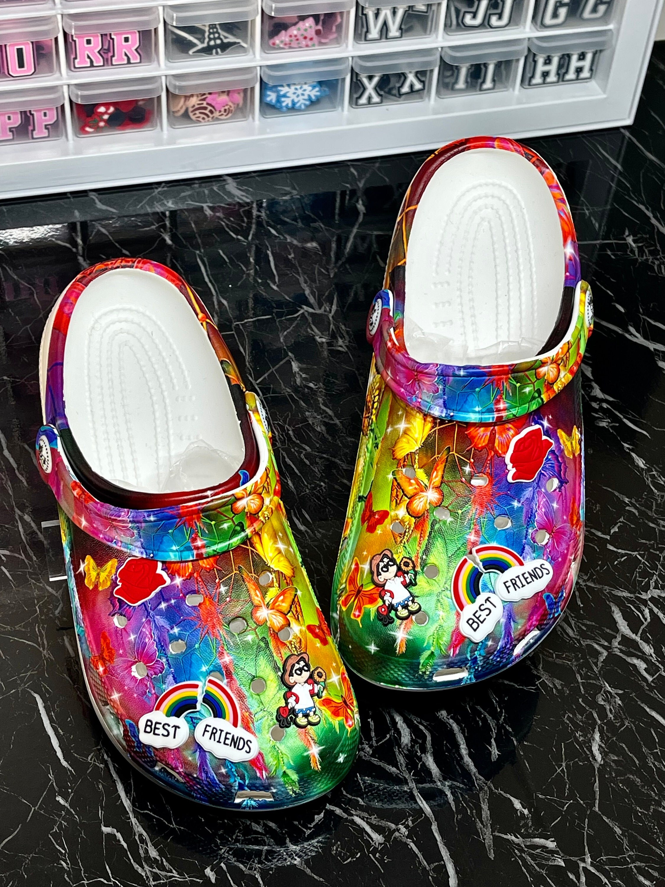 Custom Print Clogs Vintage Design - Etsy