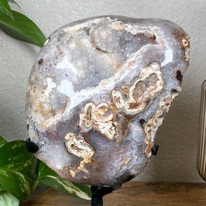 Agate Crystal Geode on Custom Stand 2lbs 10.9oz - Brazil - Etsy
