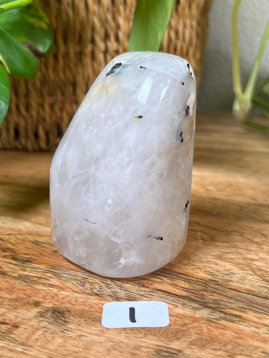 Tourmalinated Quartz Crystal Free Form - Brazil - Etsy