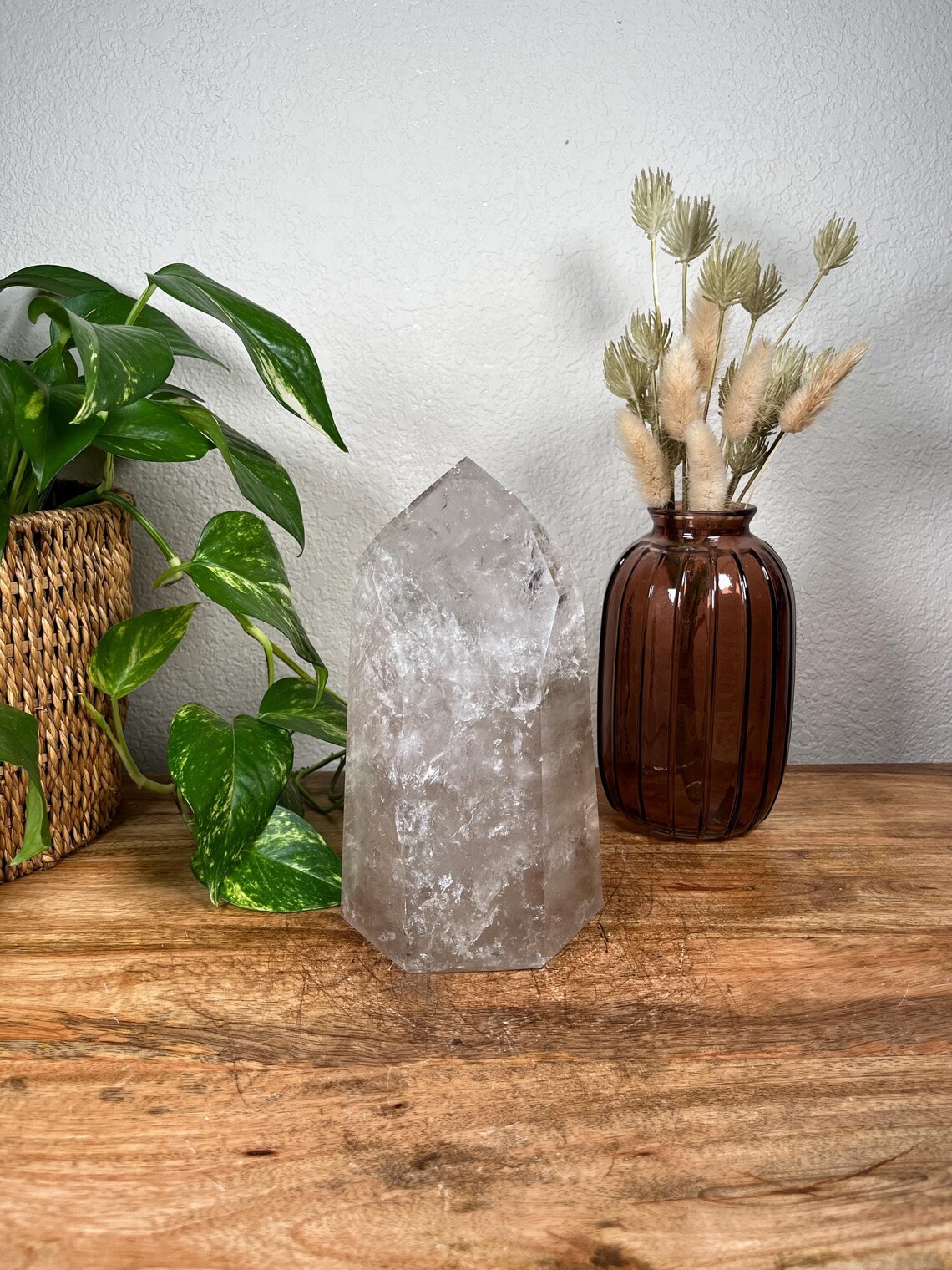 Large Quartz Crystal Tower 6lbs 12.2oz - Brazil - Etsy