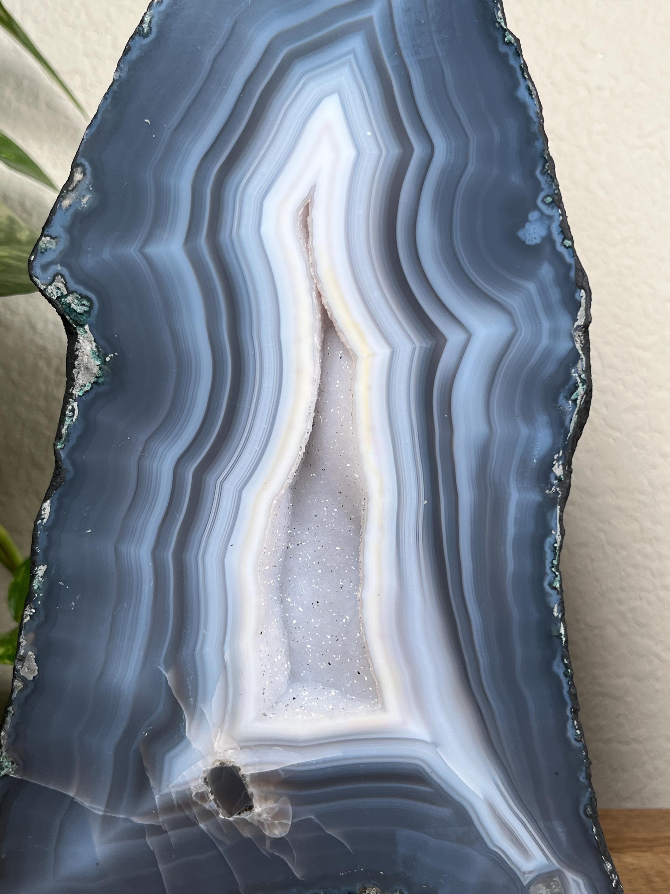 Banded Agate Crystal Cathedral Geode Pair 20lbs .8oz - Brazil - Etsy